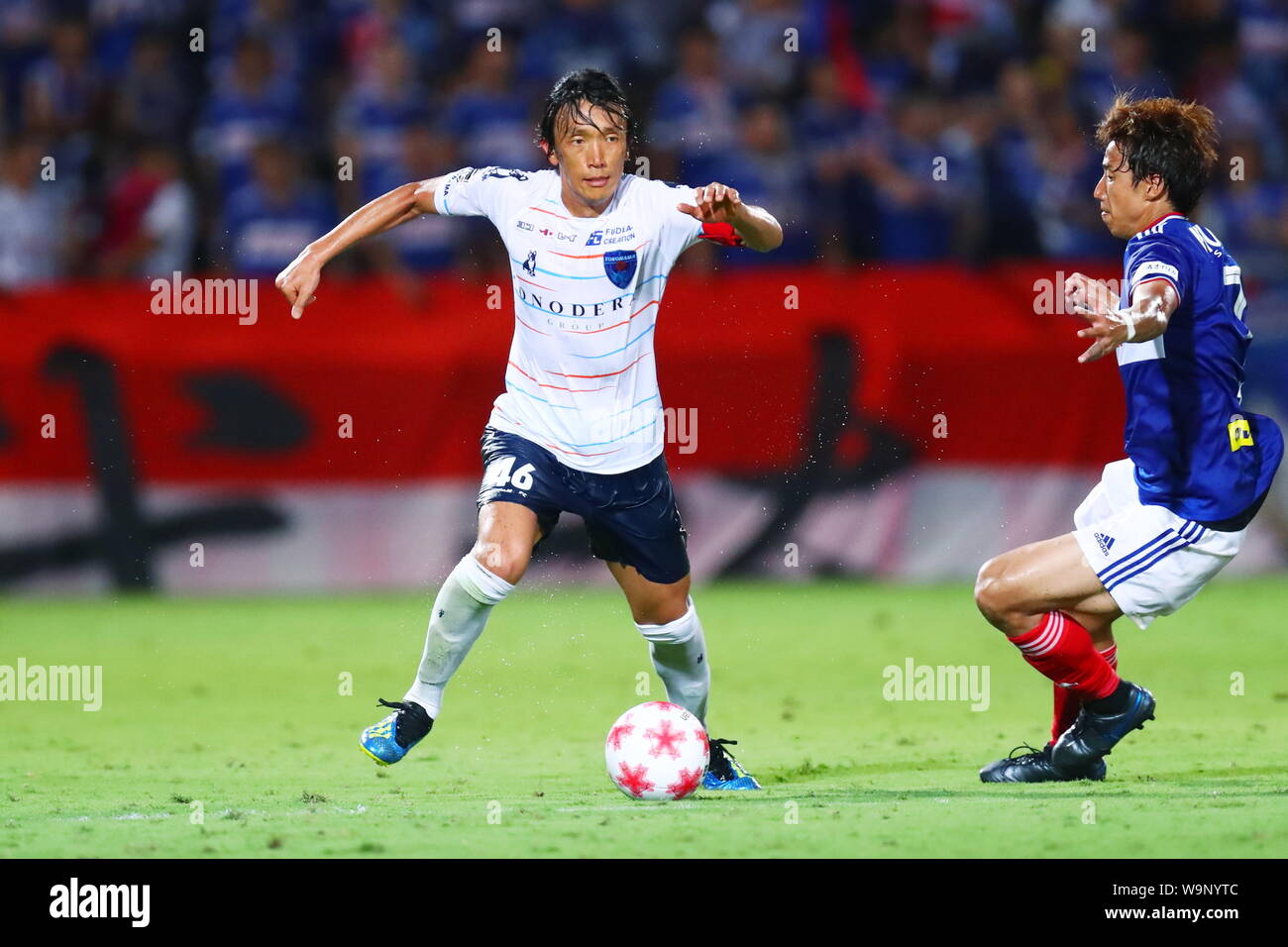 Kanagawa, Japan. 14th Aug, 2019. Shunsuke Nakamura (Yokohama FC ...