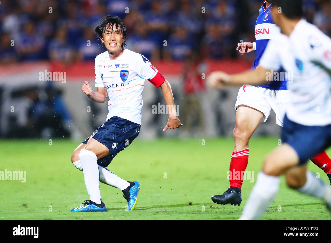 Kanagawa, Japan. 14th Aug, 2019. Shunsuke Nakamura (Yokohama FC ...