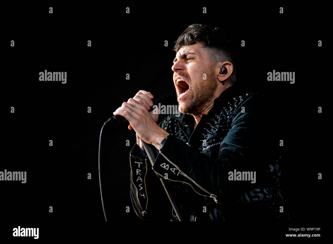 Toronto, Canada. 13th Aug, 2019. Davey Havok from A Fire Inside (also ...