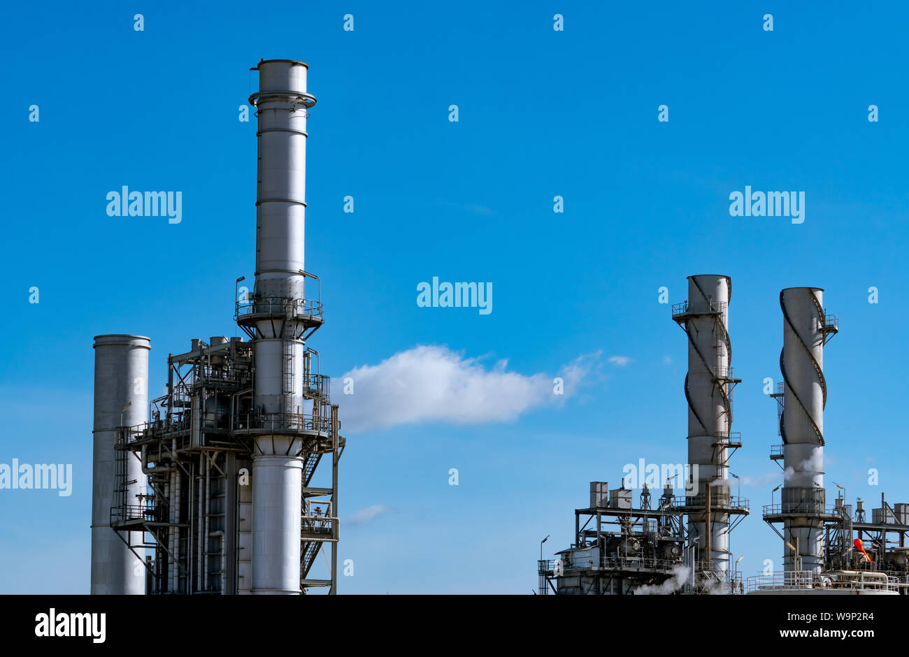 Gas turbine electrical power plant. Energy for support factory in ...