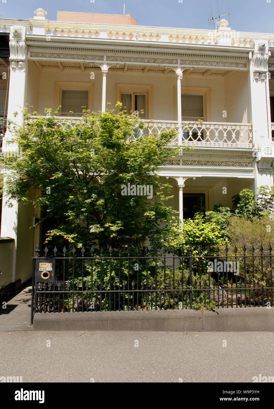A Pretty Victorian Home with Verandah Stock Photo - Alamy