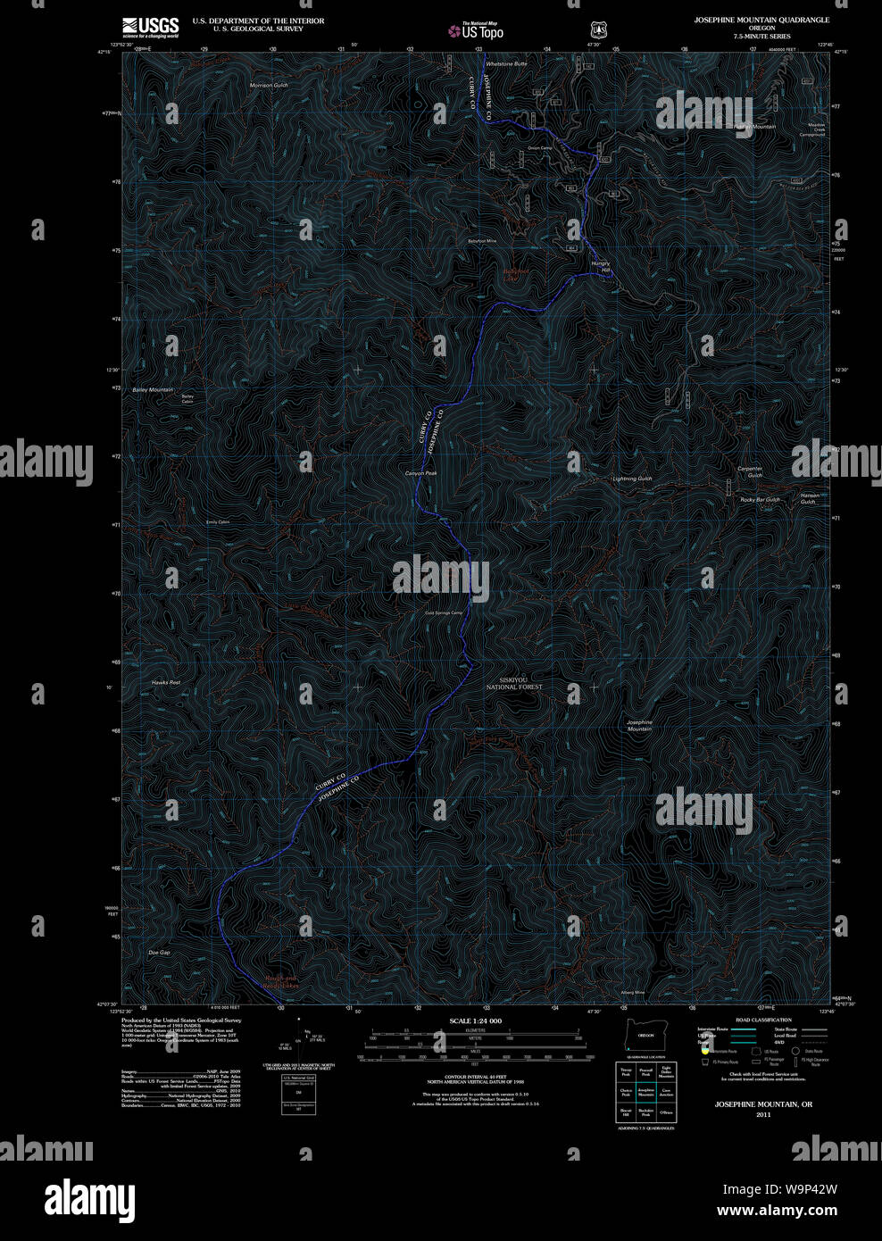 Josephine map hi-res stock photography and images - Alamy