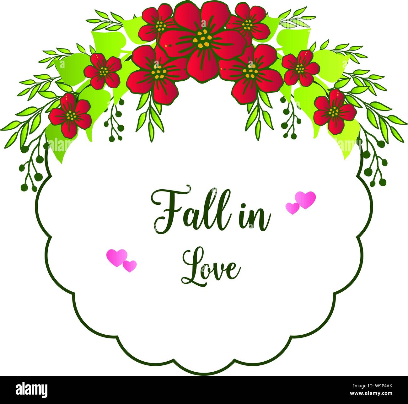 Various elegant style leaf flower frame, for design beautiful card fall ...