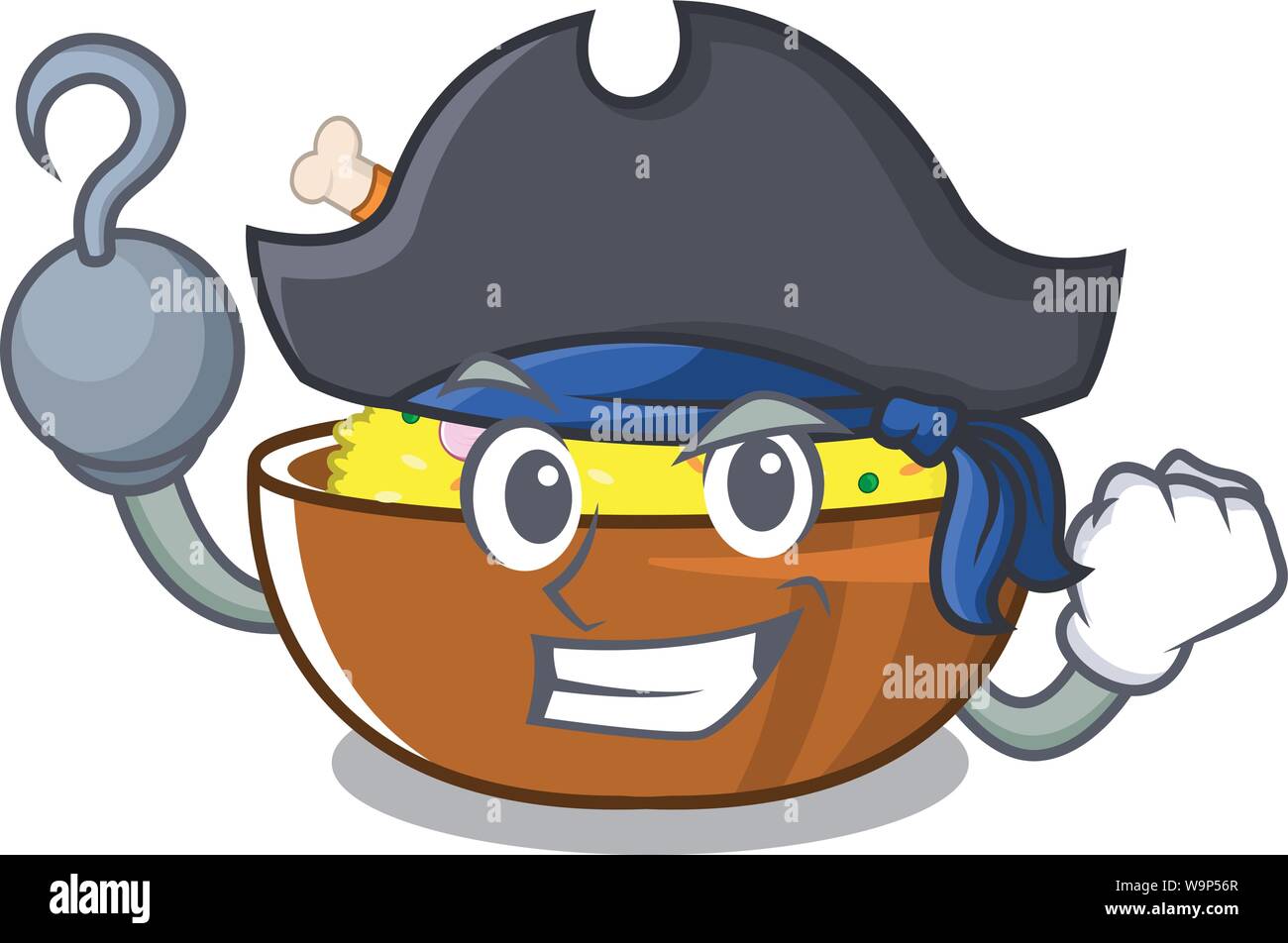 Pirate biryani chicken above the cartoon plate Stock Vector Image & Art ...