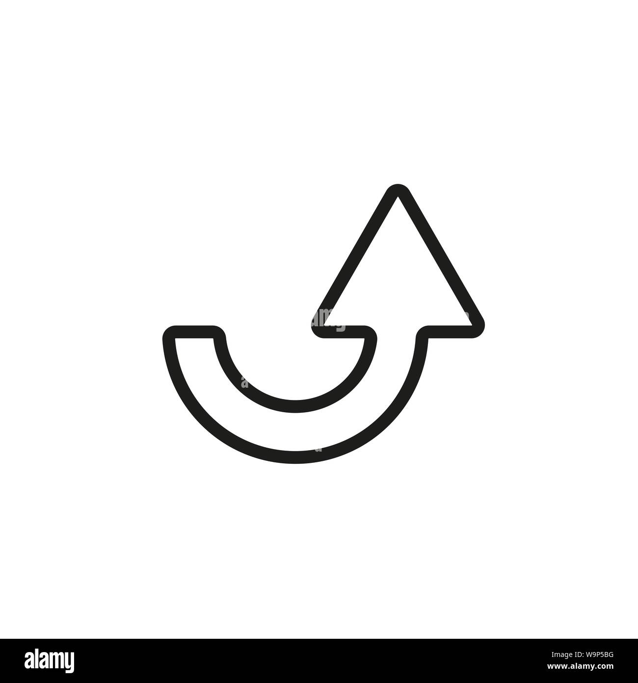 Line icon- arrow on white background. Illustration eps10 Stock Vector ...