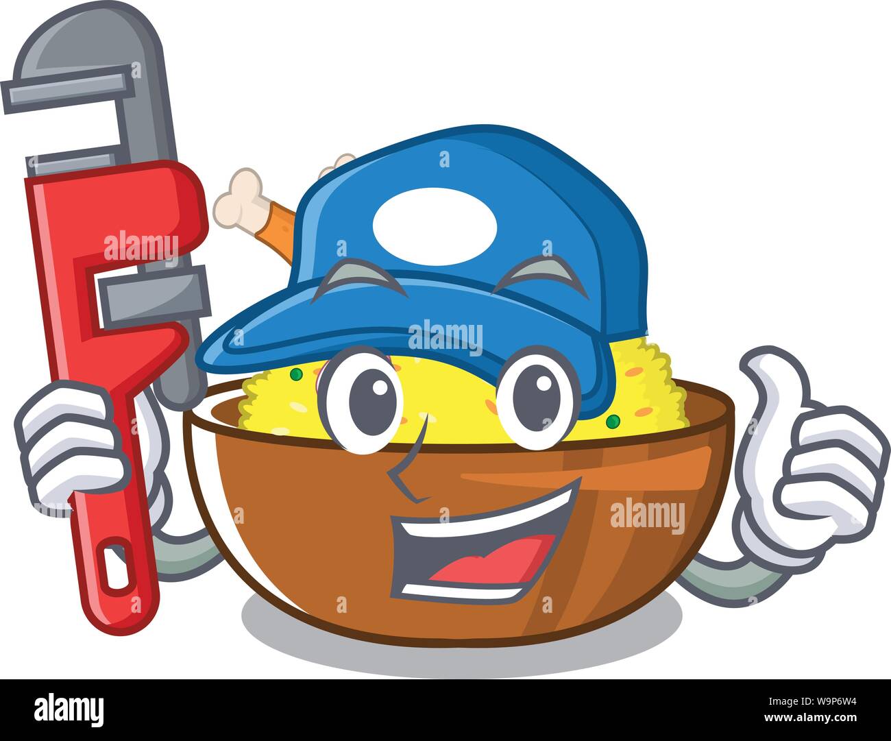 Plumber chicken biryani with in cartoon shape Stock Vector Image & Art ...