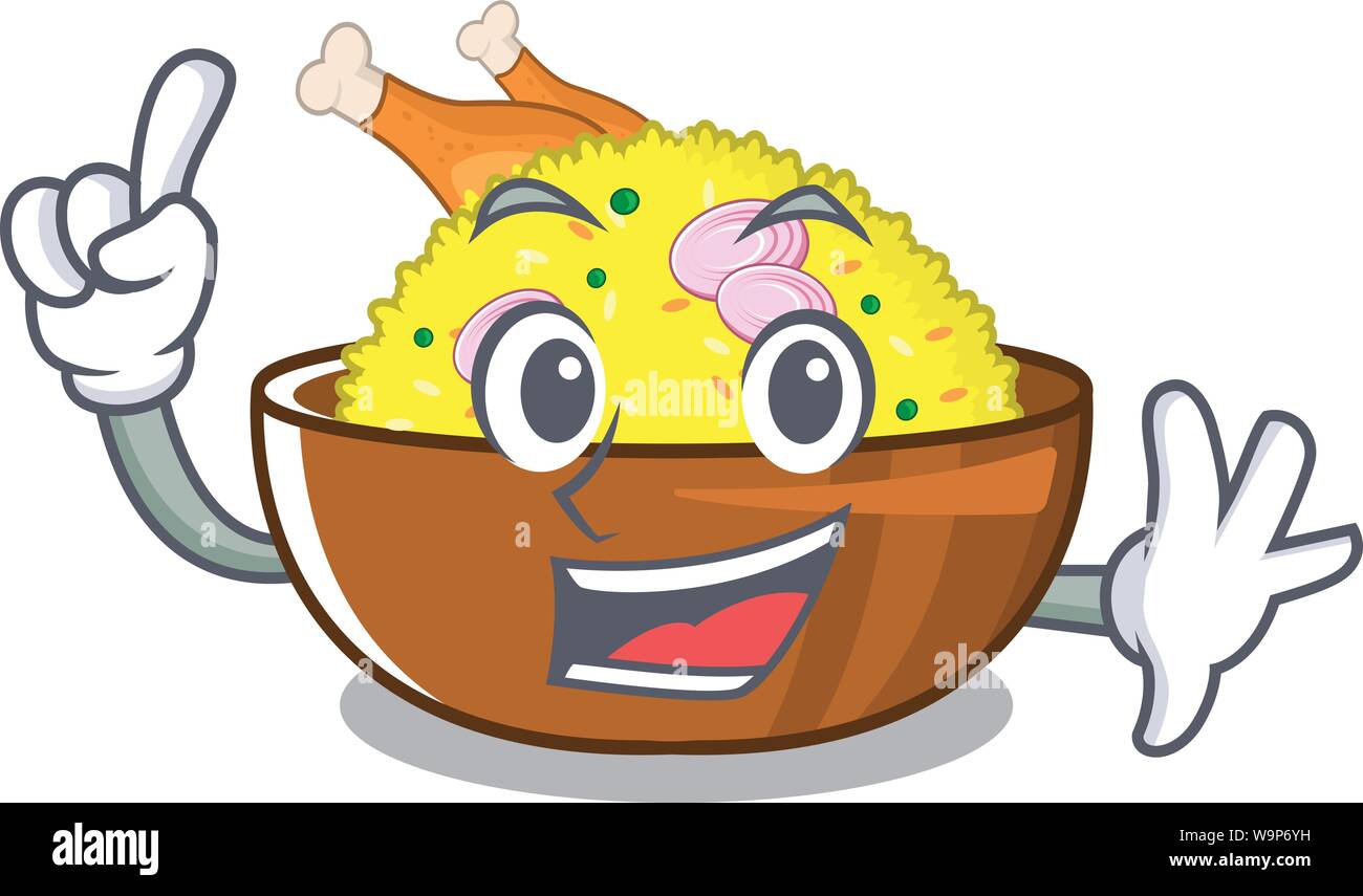 Finger chicken biryani with in cartoon shape Stock Vector Image & Art ...