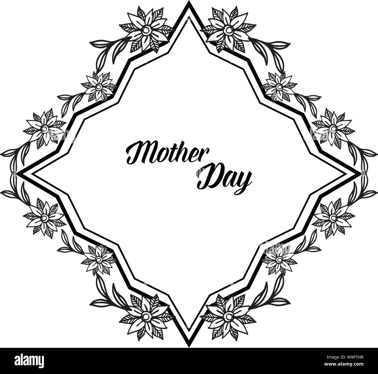Vector illustration various ornate of wreath frame with template best ...