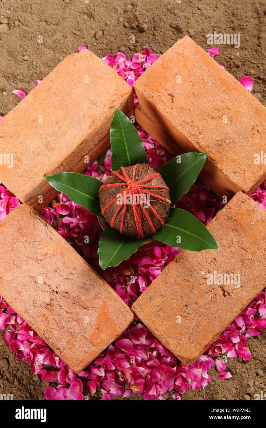 Bhoomi poojan hi-res stock photography and images - Alamy