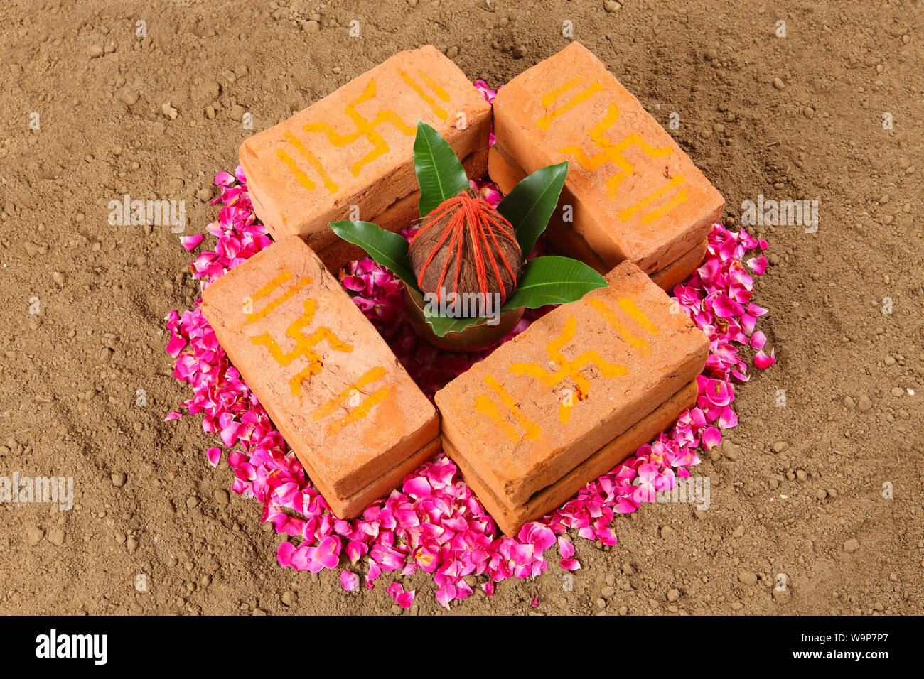 Bhoomi poojan hi-res stock photography and images - Alamy