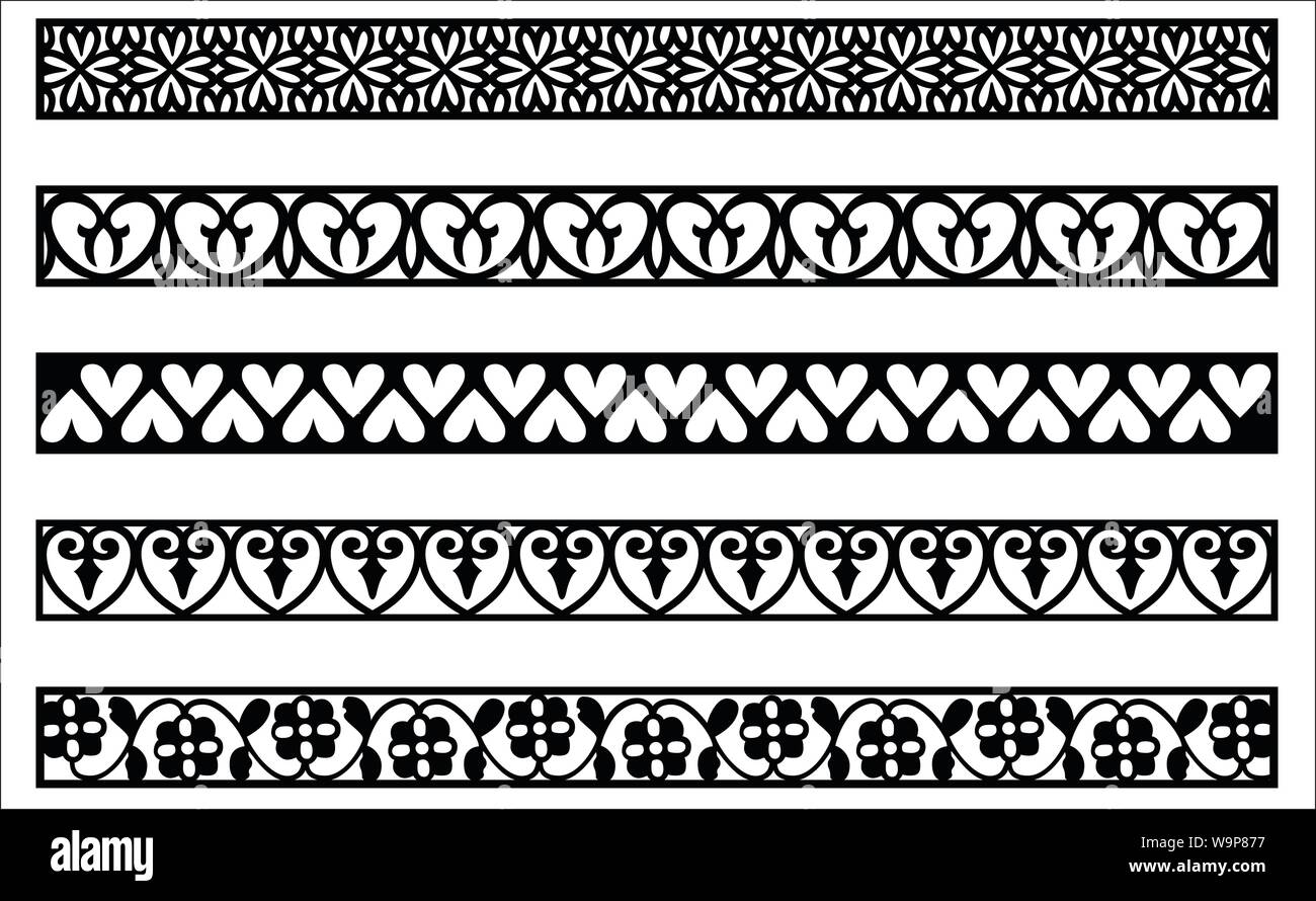 vector ornament edges, for interior design, frames and other design ...