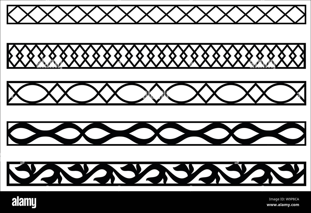 vector ornament edges, for interior design, frames and other design ...