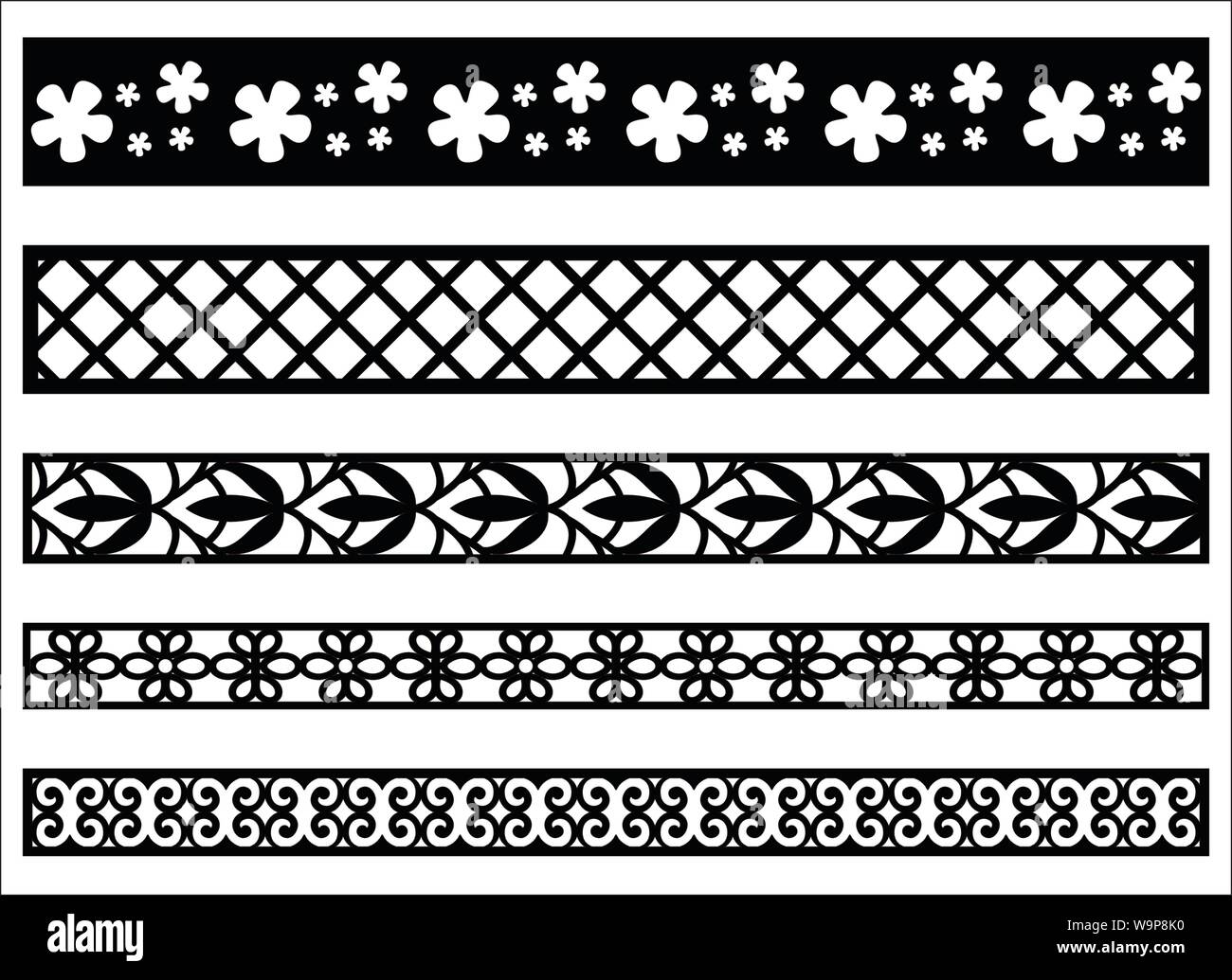 vector ornament edges, for interior design, frames and other design ...