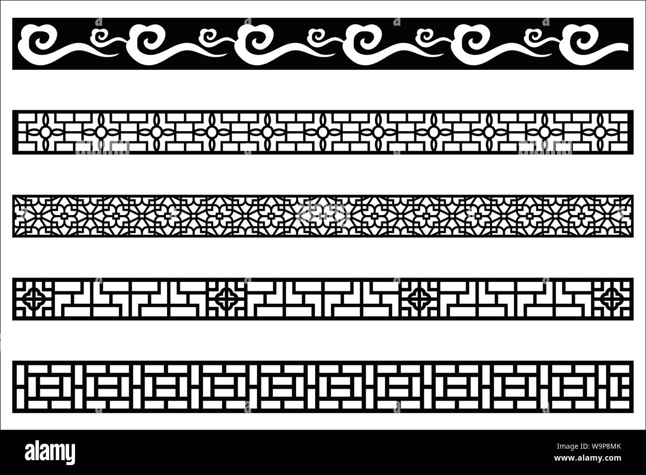 vector ornament edges, for interior design, frames and other design ...