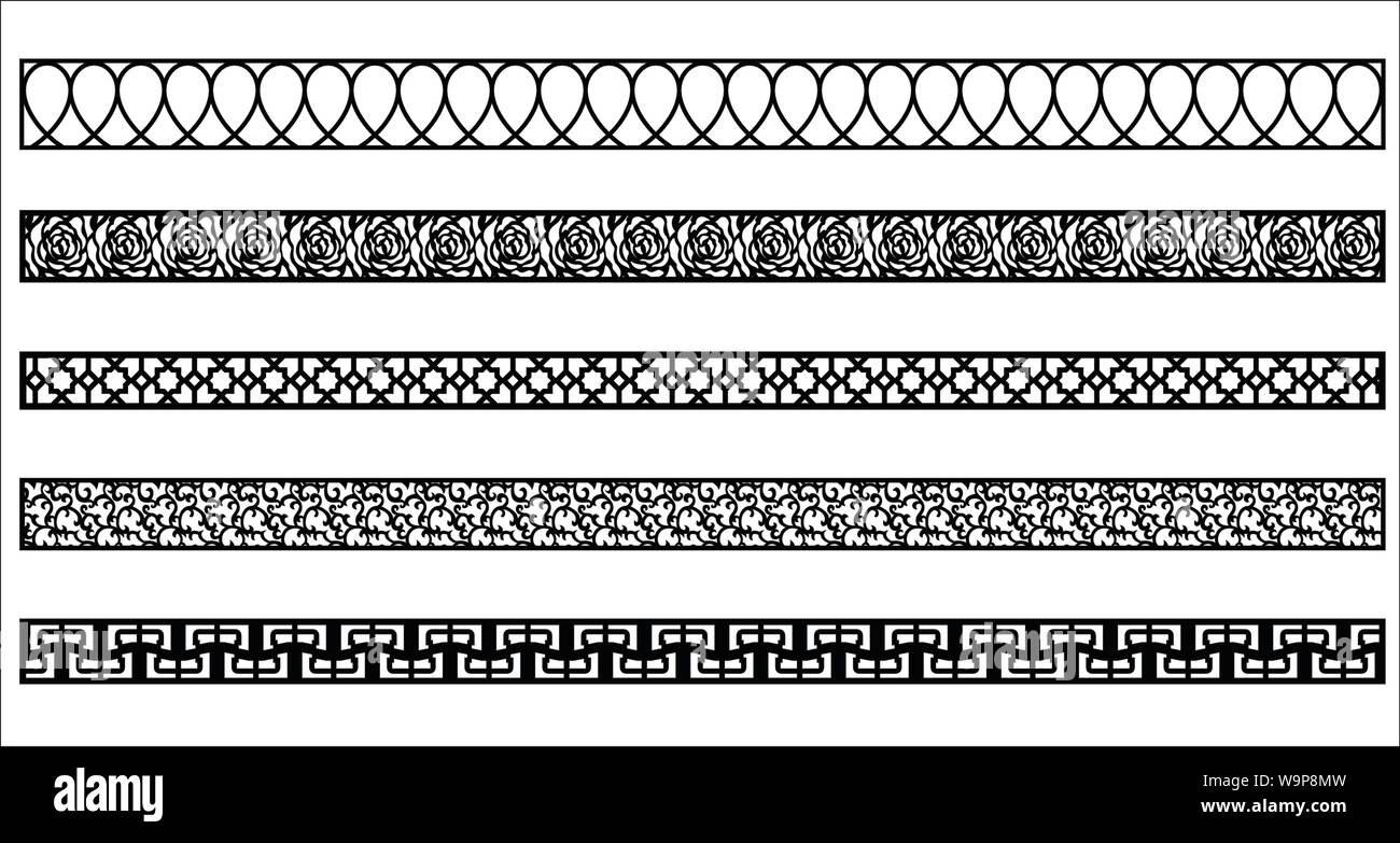 vector ornament edges, for interior design, frames and other design ...