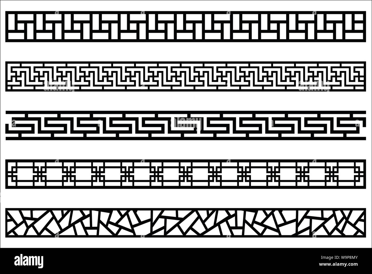 vector ornament edges, for interior design, frames and other design ...