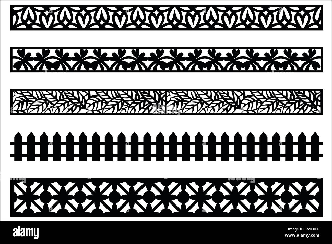 vector ornament edges, for interior design, frames and other design ...