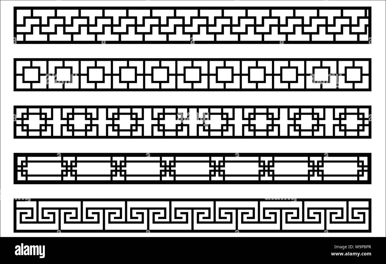 vector ornament edges, for interior design, frames and other design ...