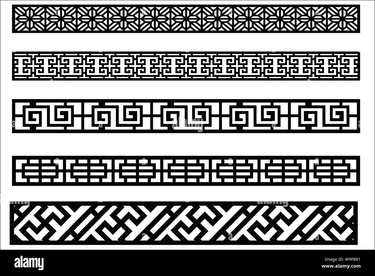 vector ornament edges, for interior design, frames and other design ...