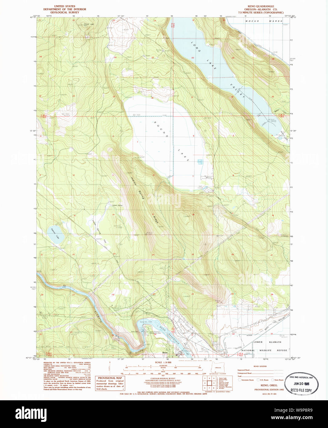 Map of keno oregon hi-res stock photography and images - Alamy