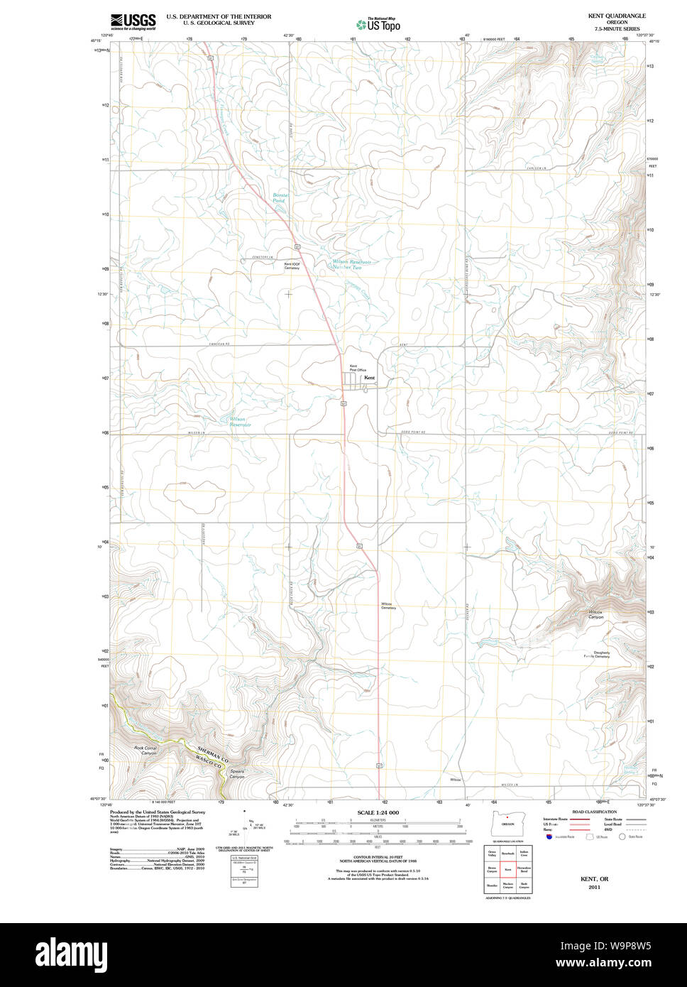 Kent oregon map Cut Out Stock Images & Pictures - Alamy