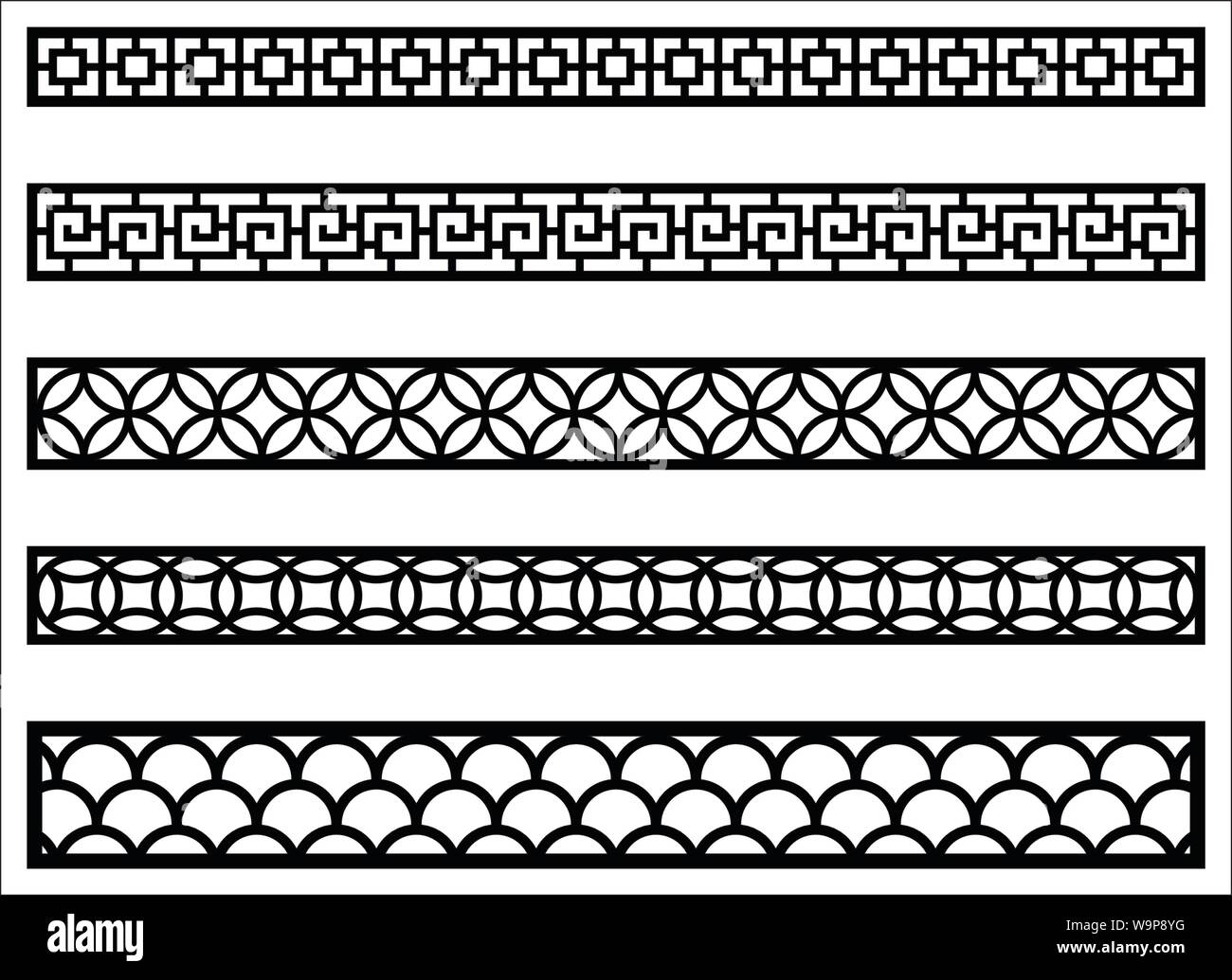 vector ornament edges, for interior design, frames and other design ...