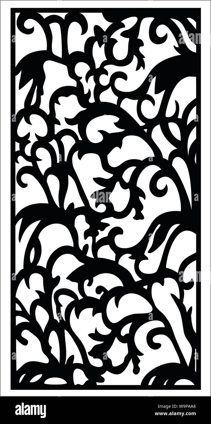 vector carved ornaments, for window, door design, interior design and ...