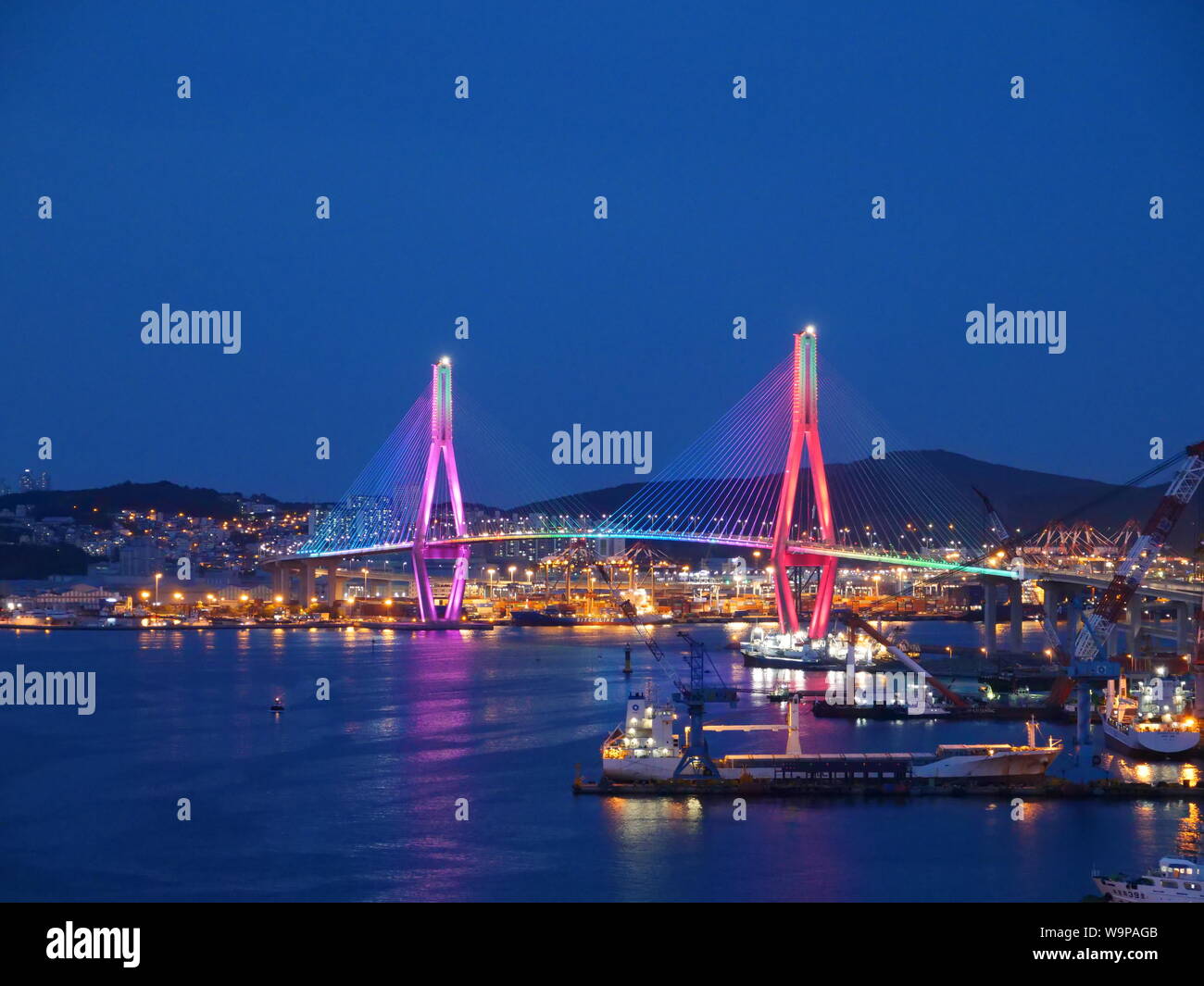 Rainbow Bridge in Pusan, South Korea Stock Photo - Alamy