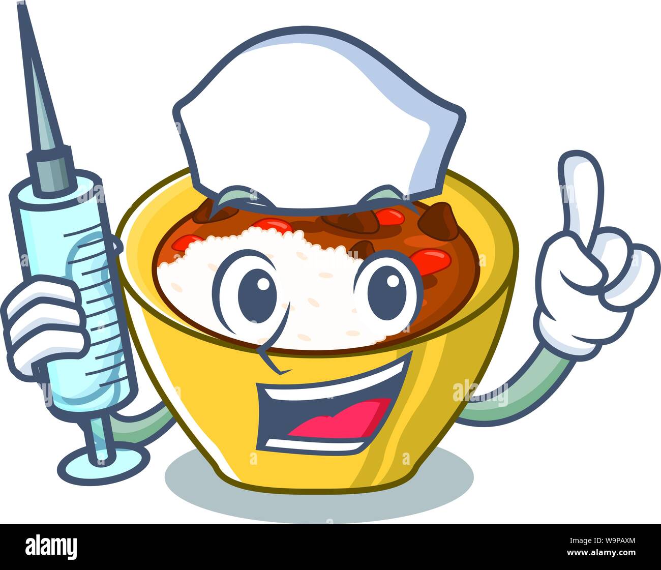 Rice chicken squid Stock Vector Images - Alamy