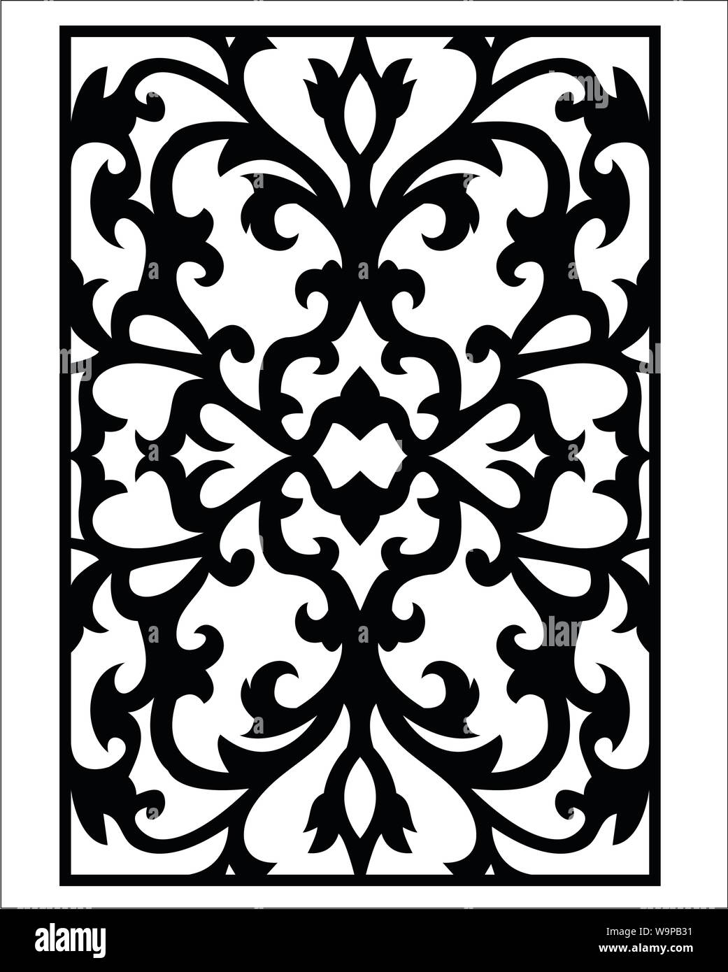 vector carved ornaments, for window, door design, interior design and ...