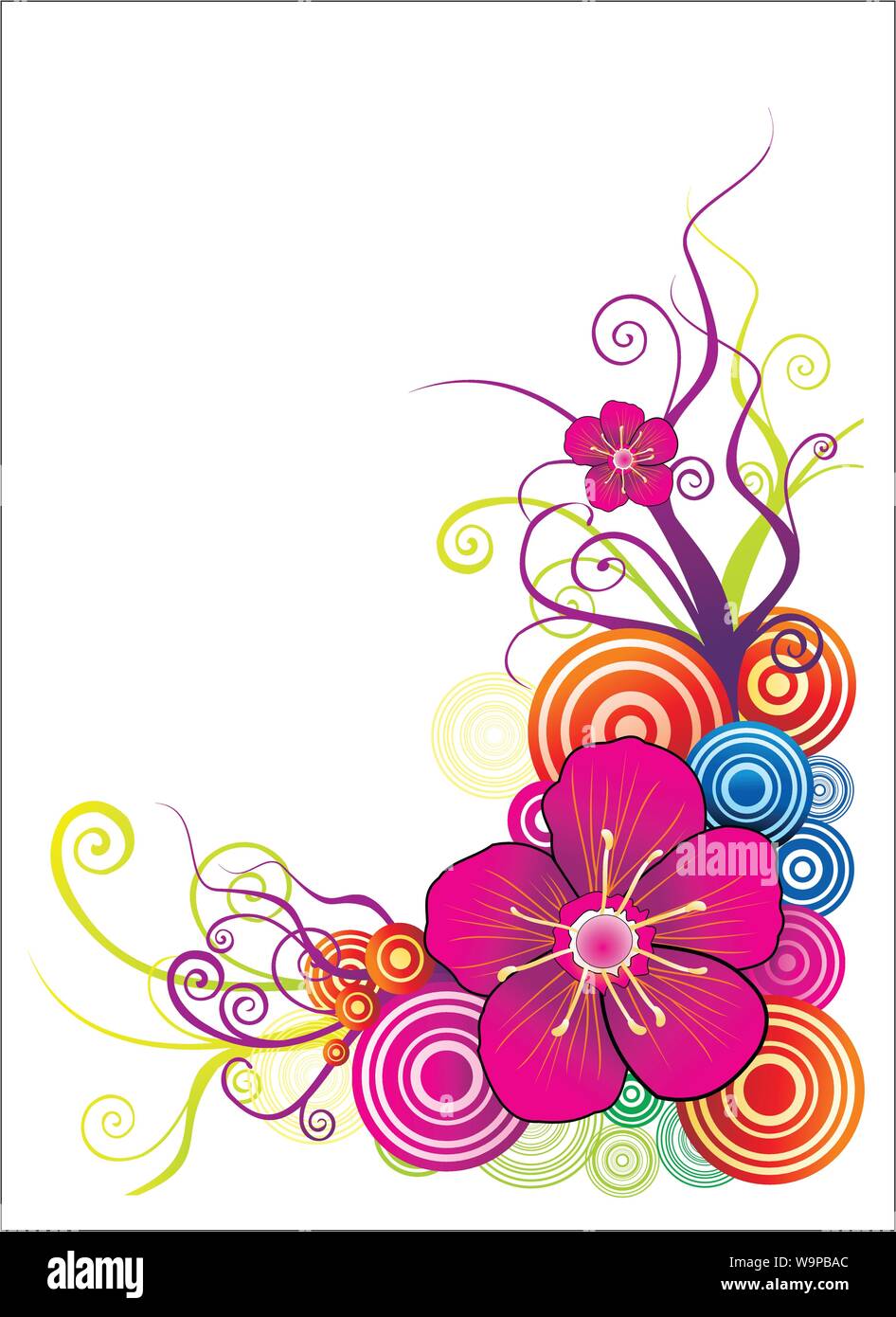 vector floral ornament background Stock Vector Image & Art - Alamy