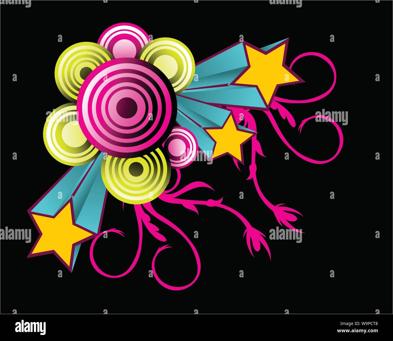 vector floral ornament background Stock Vector Image & Art - Alamy