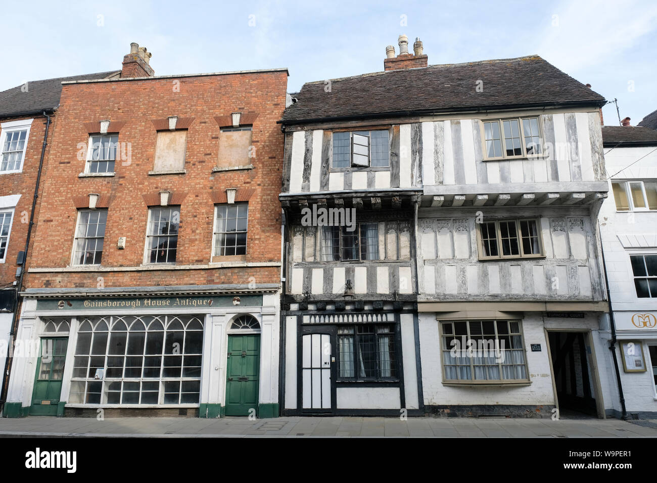 Period buildings in Tewkesbury High Street Stock Photo - Alamy