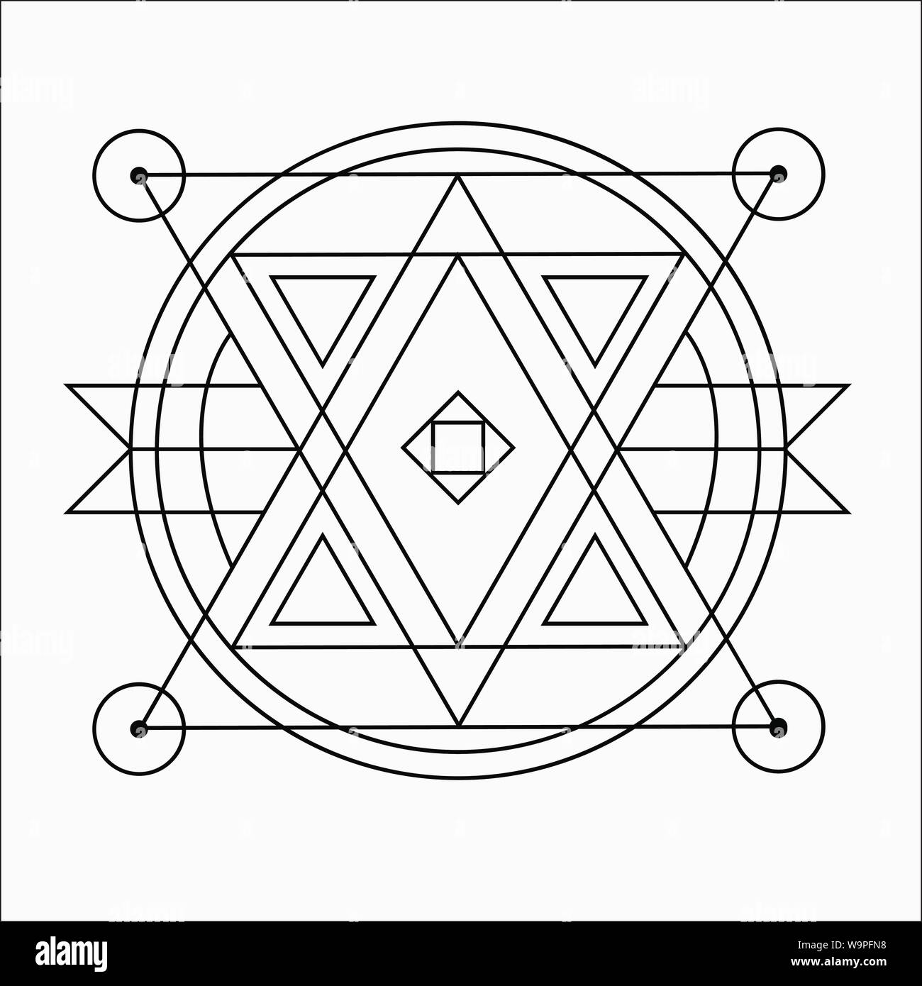 vector icon of geometry shape Stock Vector Image & Art - Alamy