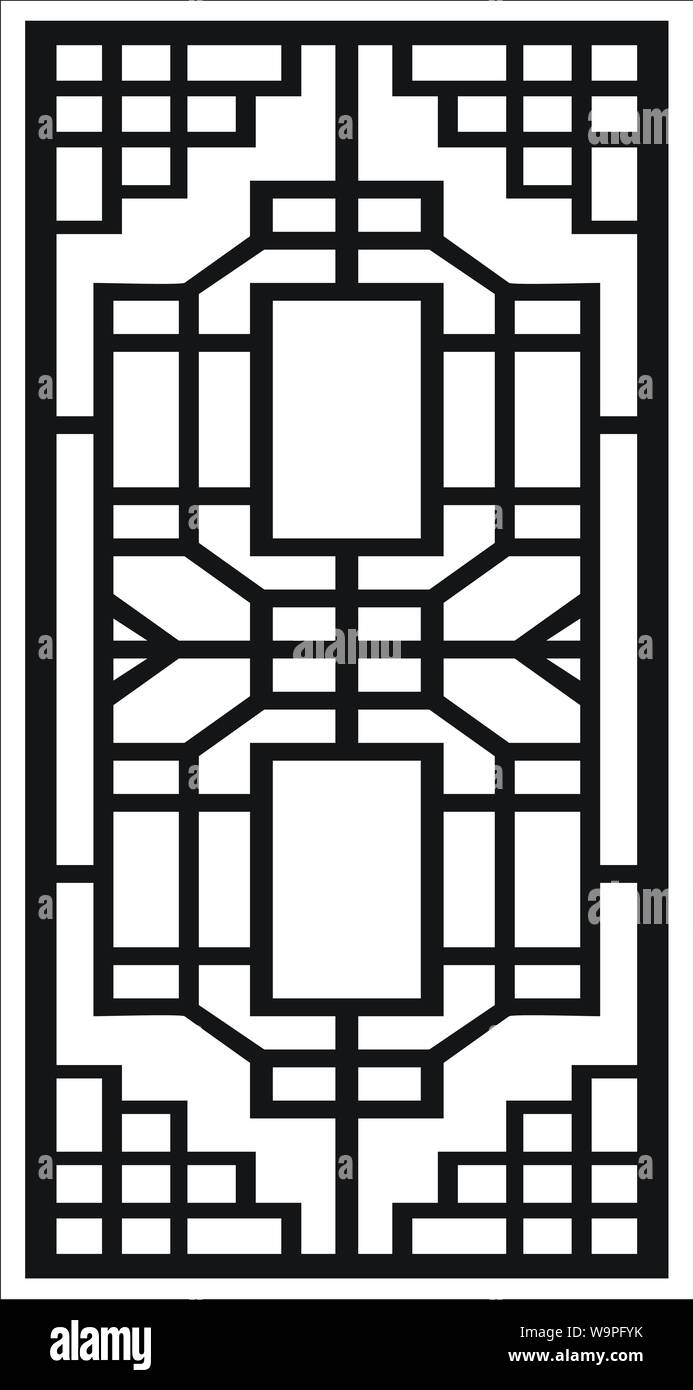Traditional vintage window ornaments Stock Vector Images - Alamy