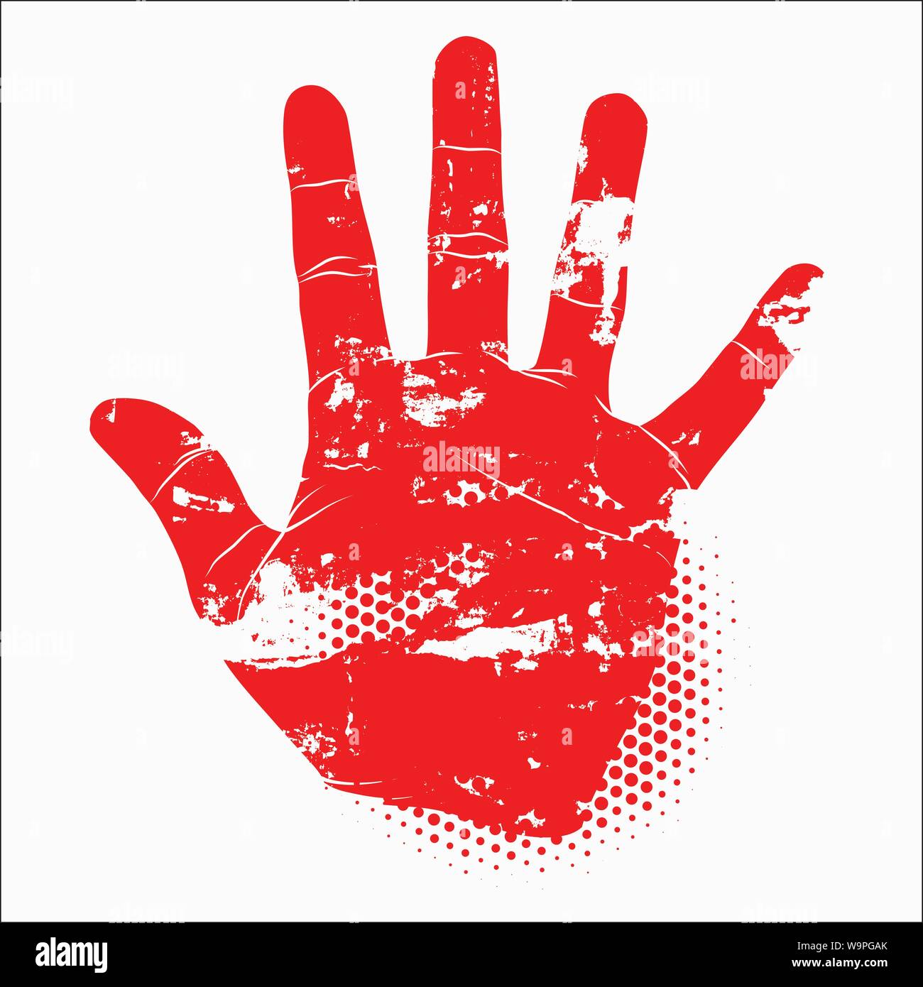 stop hand vector Stock Vector Image & Art - Alamy