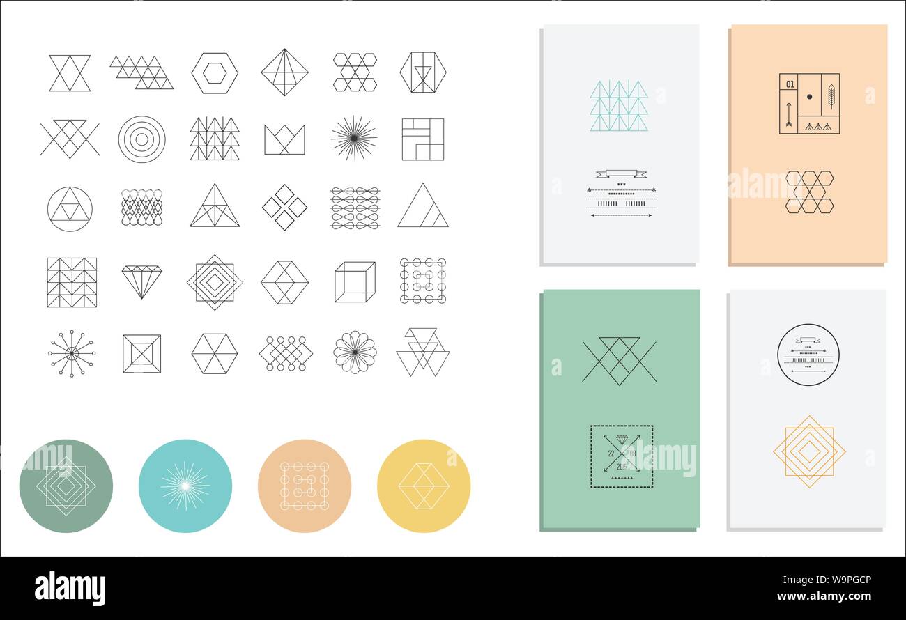vector icon of geometry shape Stock Vector Image & Art - Alamy