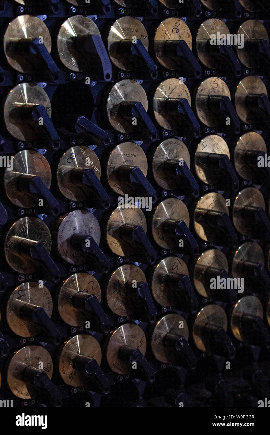 A U.S. Air Force AC-130W Stinger II 105mm shell storage rack during Red ...