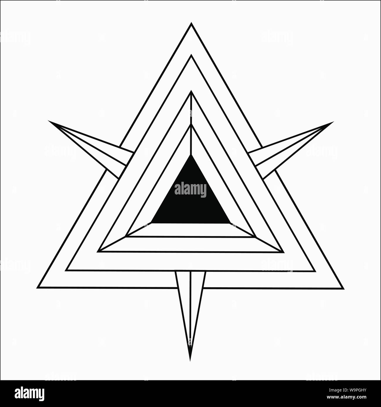 vector icon of geometry shape Stock Vector Image & Art - Alamy