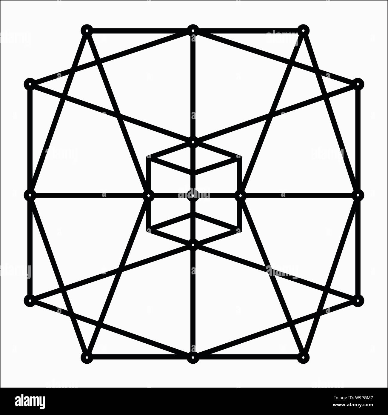 vector icon of geometry shape Stock Vector Image & Art - Alamy