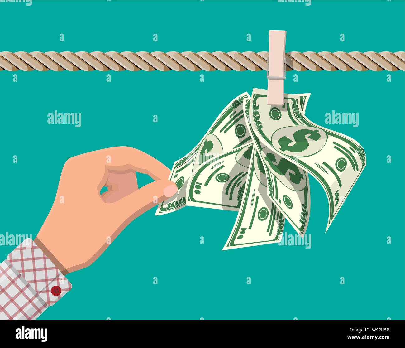 Hanging dry Stock Vector Images - Alamy