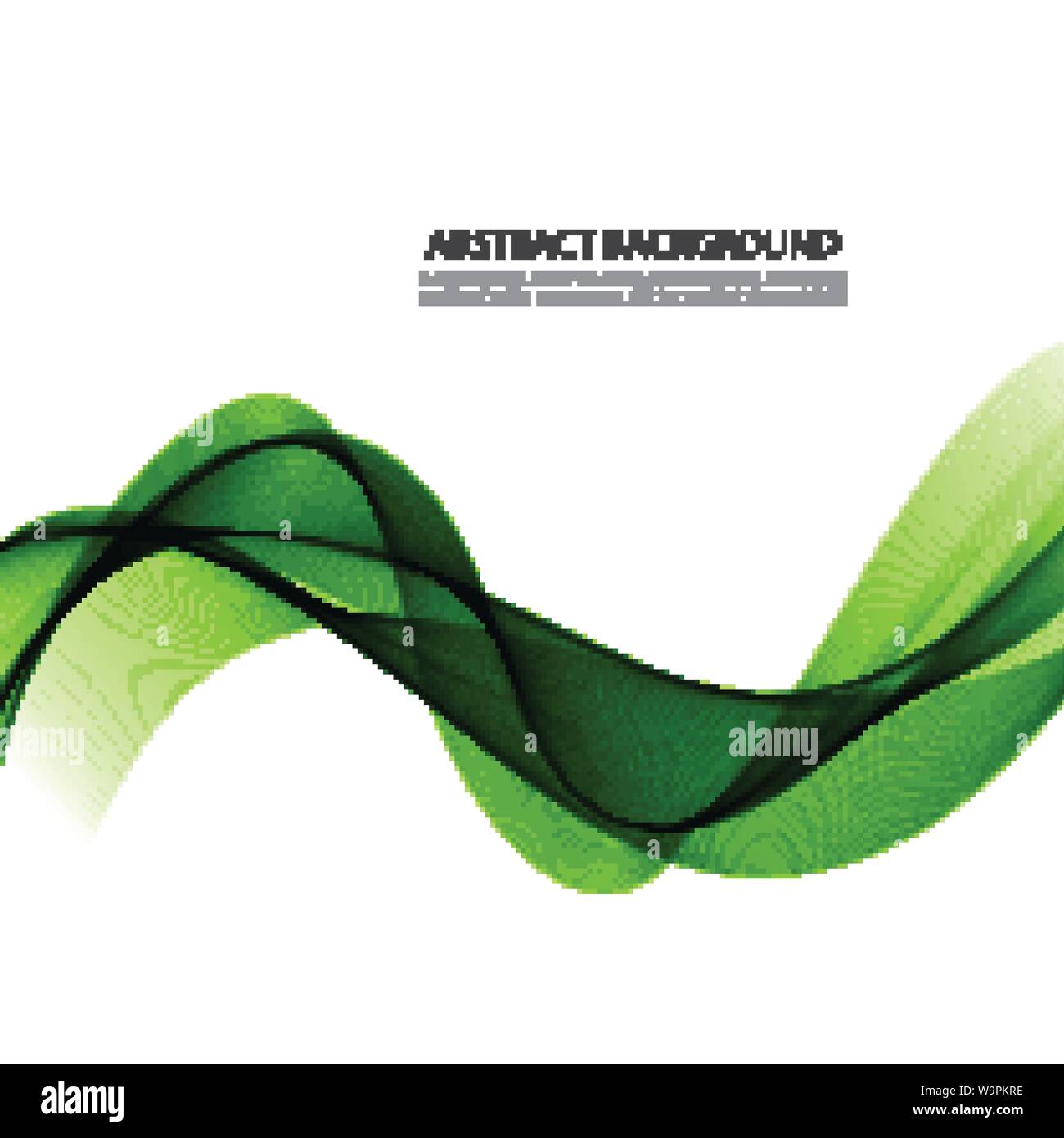 Abstract green wavy lines. Colorful vector background Stock Vector ...