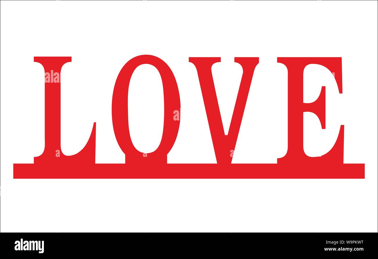 Vector illustration of a love logo Stock Vector Image & Art - Alamy