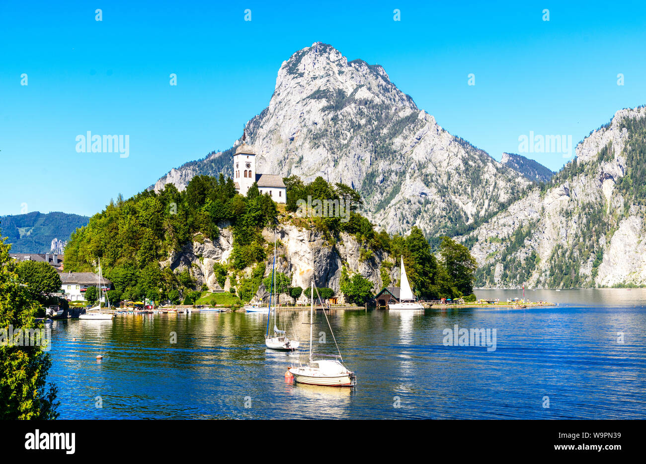 Traunkirchen im Salzkammergut, Austria. Nearby Salzburg, Gmunden ...