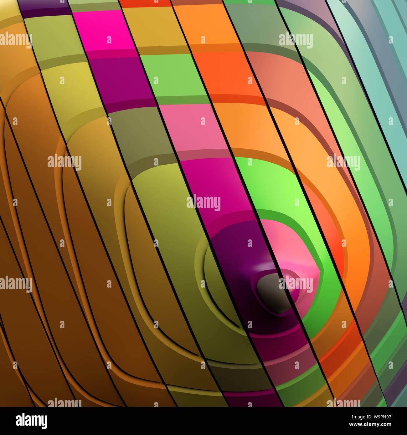 abstract colours 3d images bizarre background vibrant patterned shapes ...