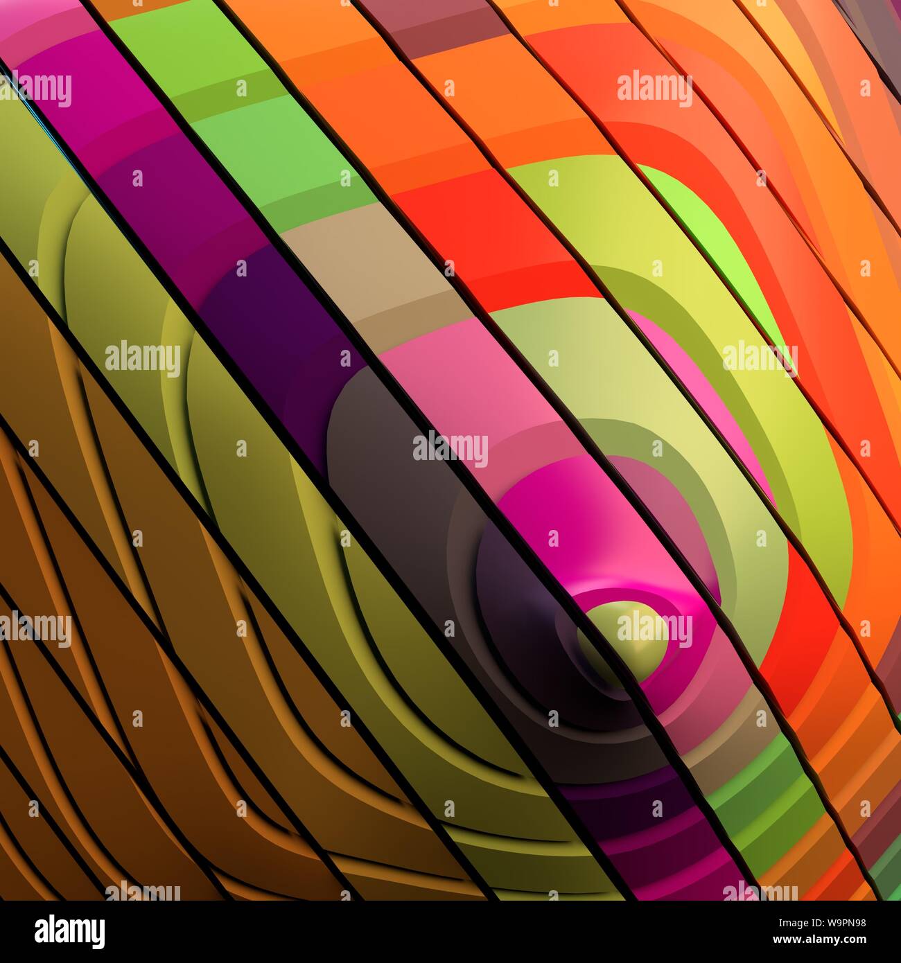 abstract colours 3d images bizarre background vibrant patterned shapes ...