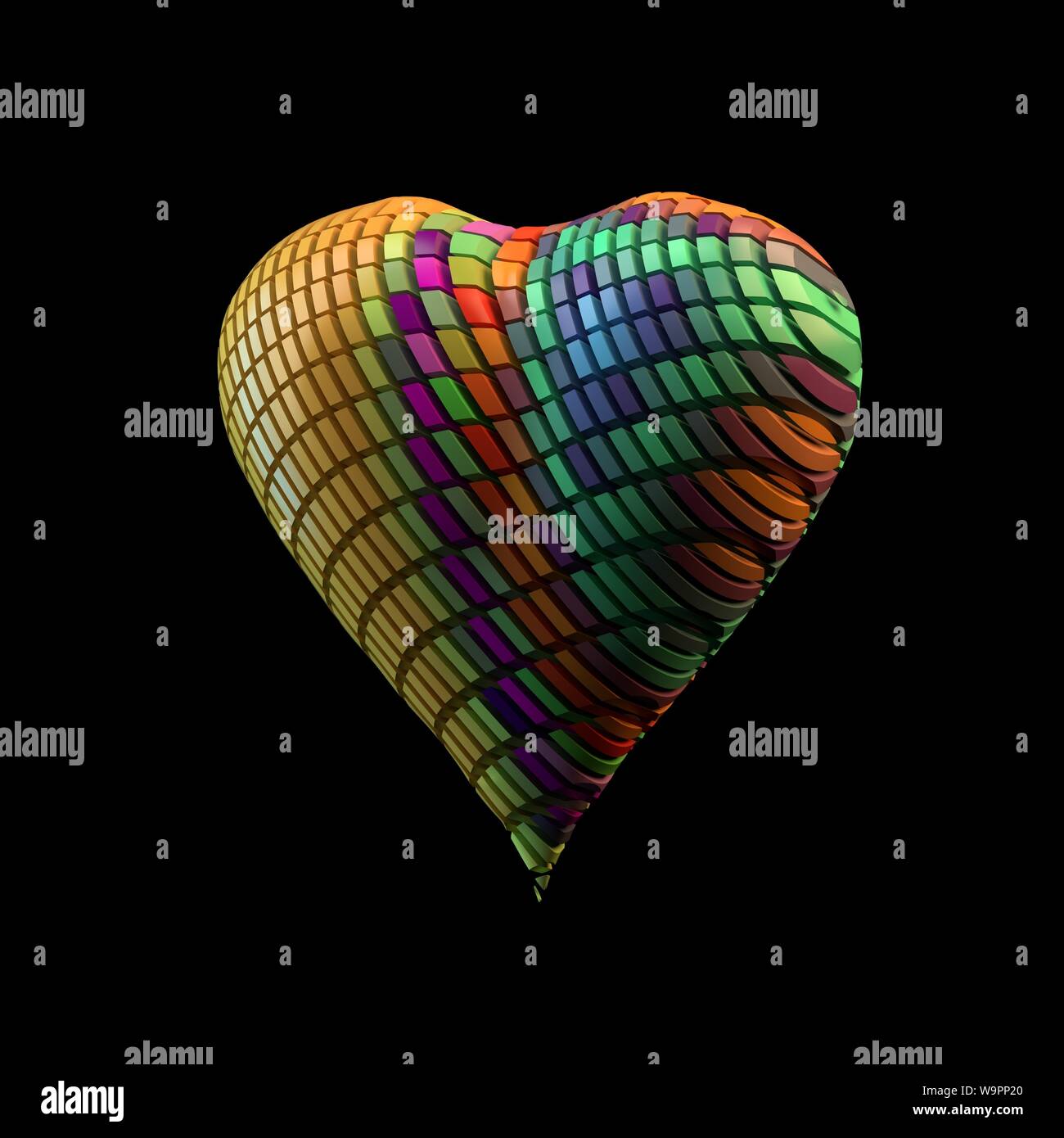 Heart graphic resource bright colours surreal abstract creative design ...