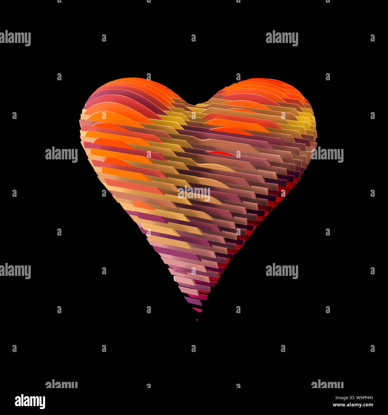 Heart graphic resource bright colours surreal abstract creative design ...