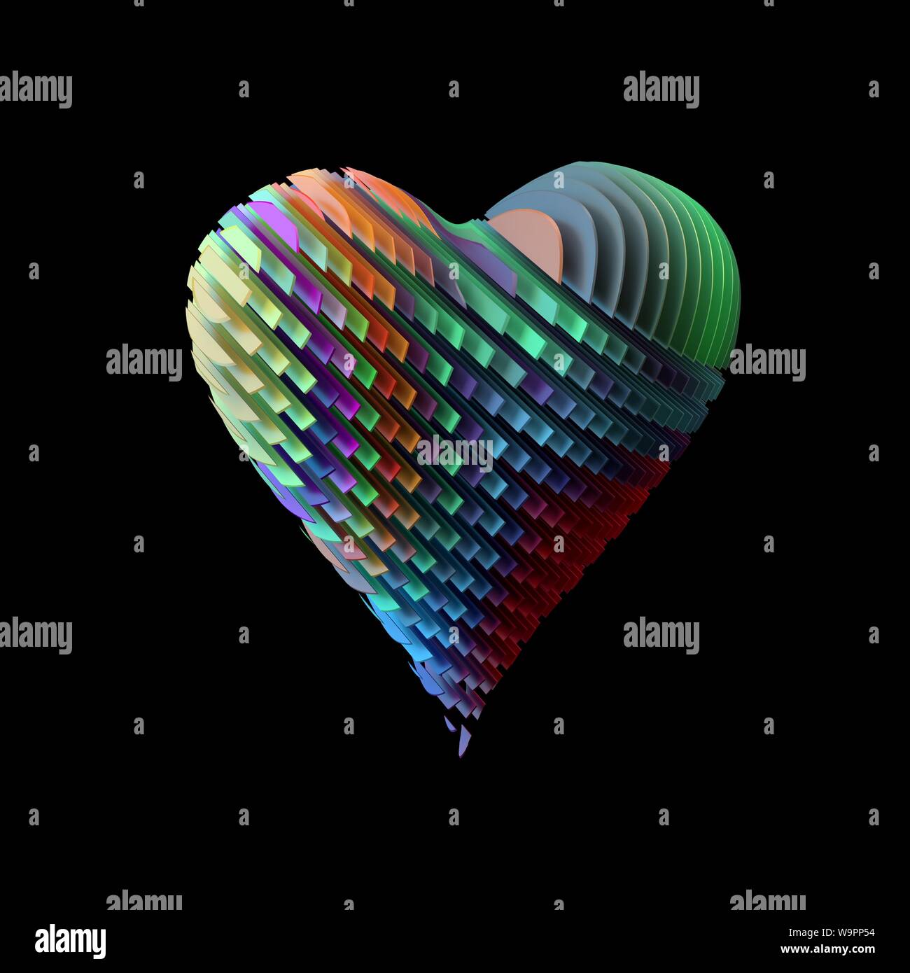 Heart graphic resource bright colours surreal abstract creative design ...
