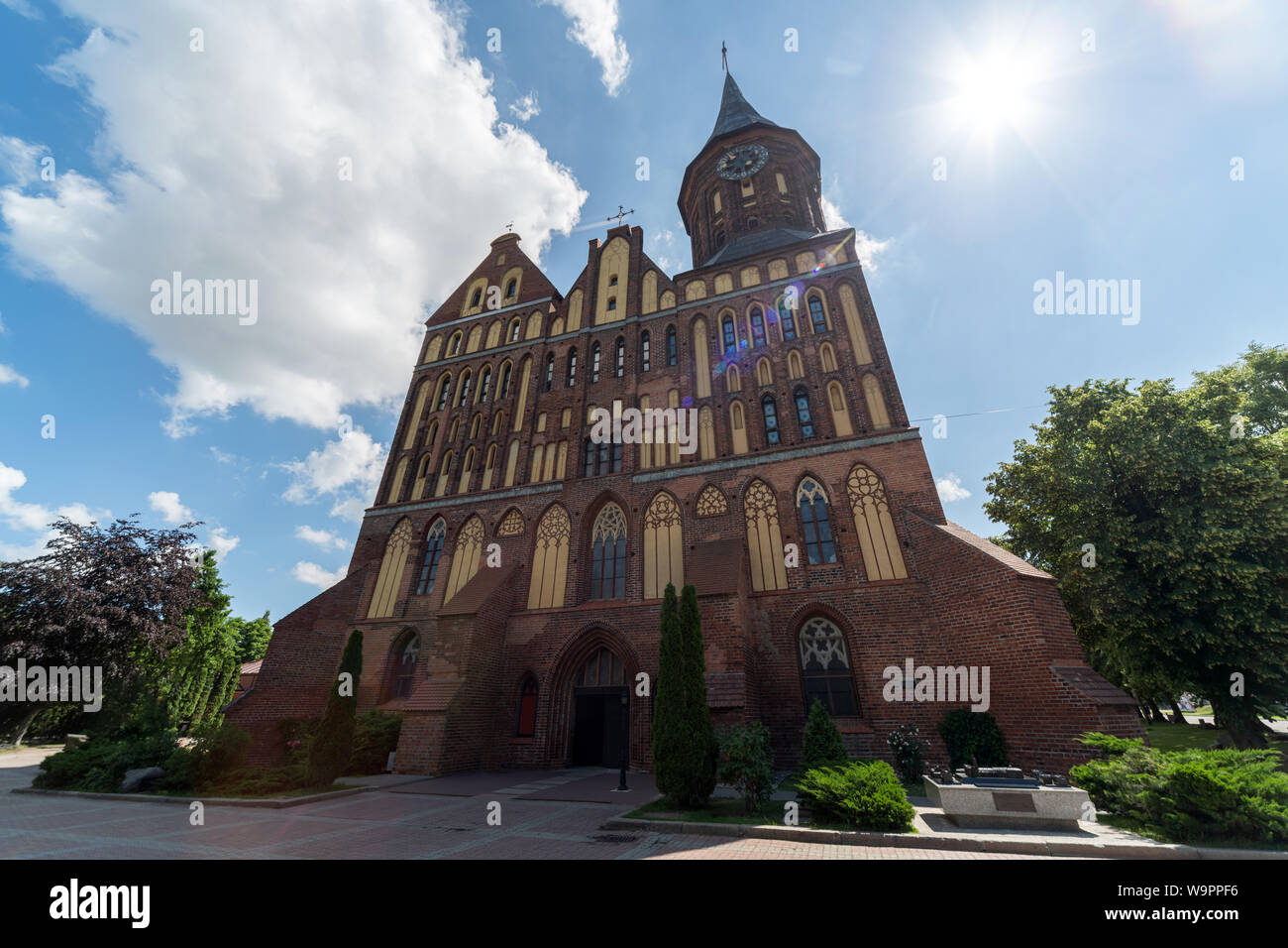 Konigsberg Cathedral. Brick Gothic-style monument in Kaliningrad ...